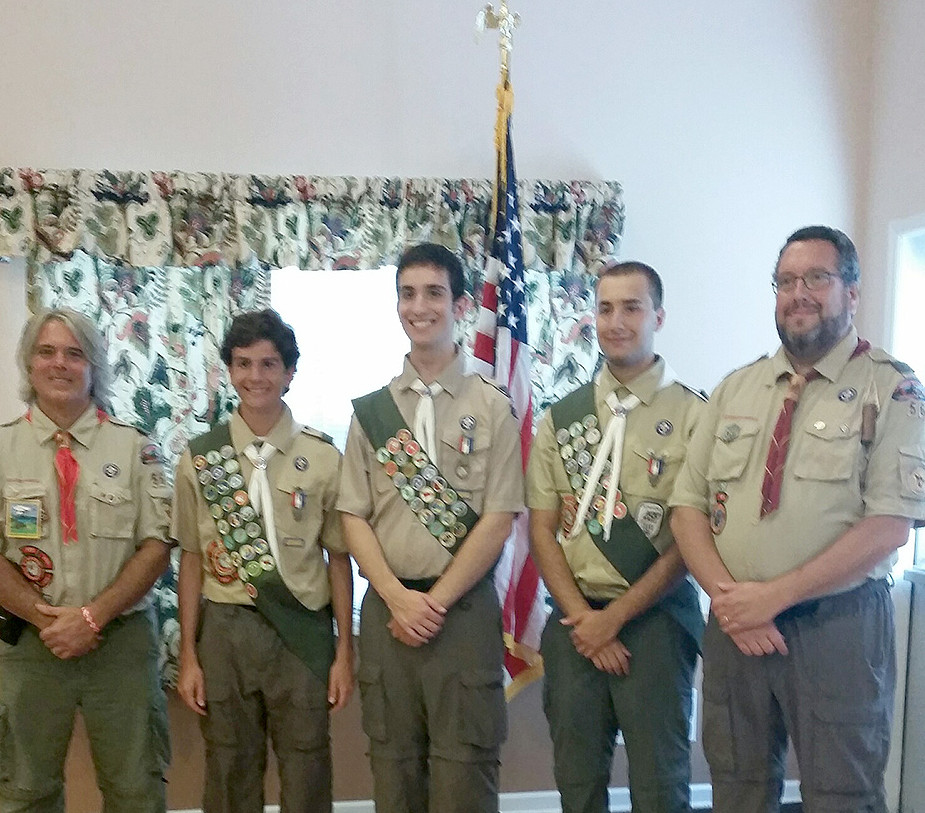 Renna Media | Three Long Hill Scouts Achieve Eagle Scout Rank