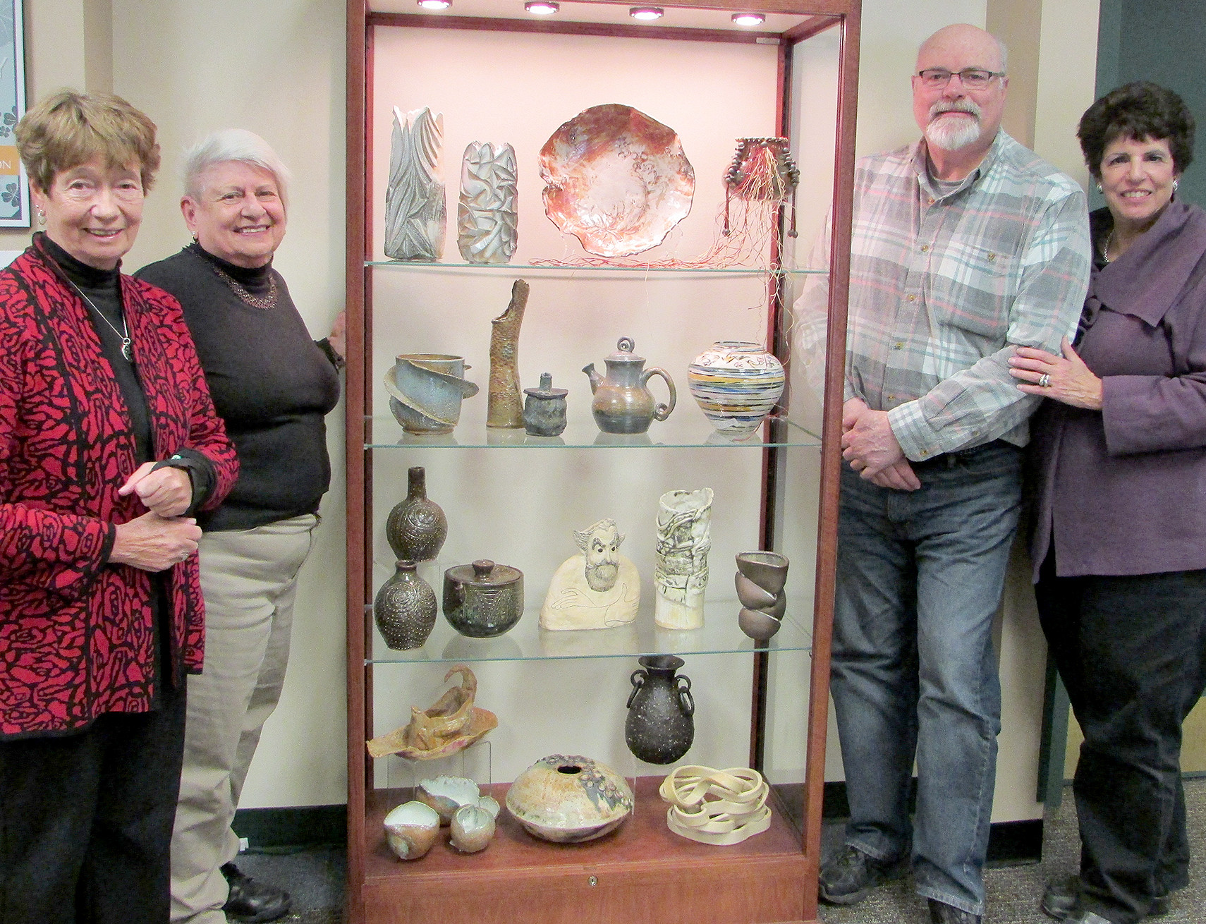 Ceramic display Center for Contemporary Art – March 2016 From left Gill ...