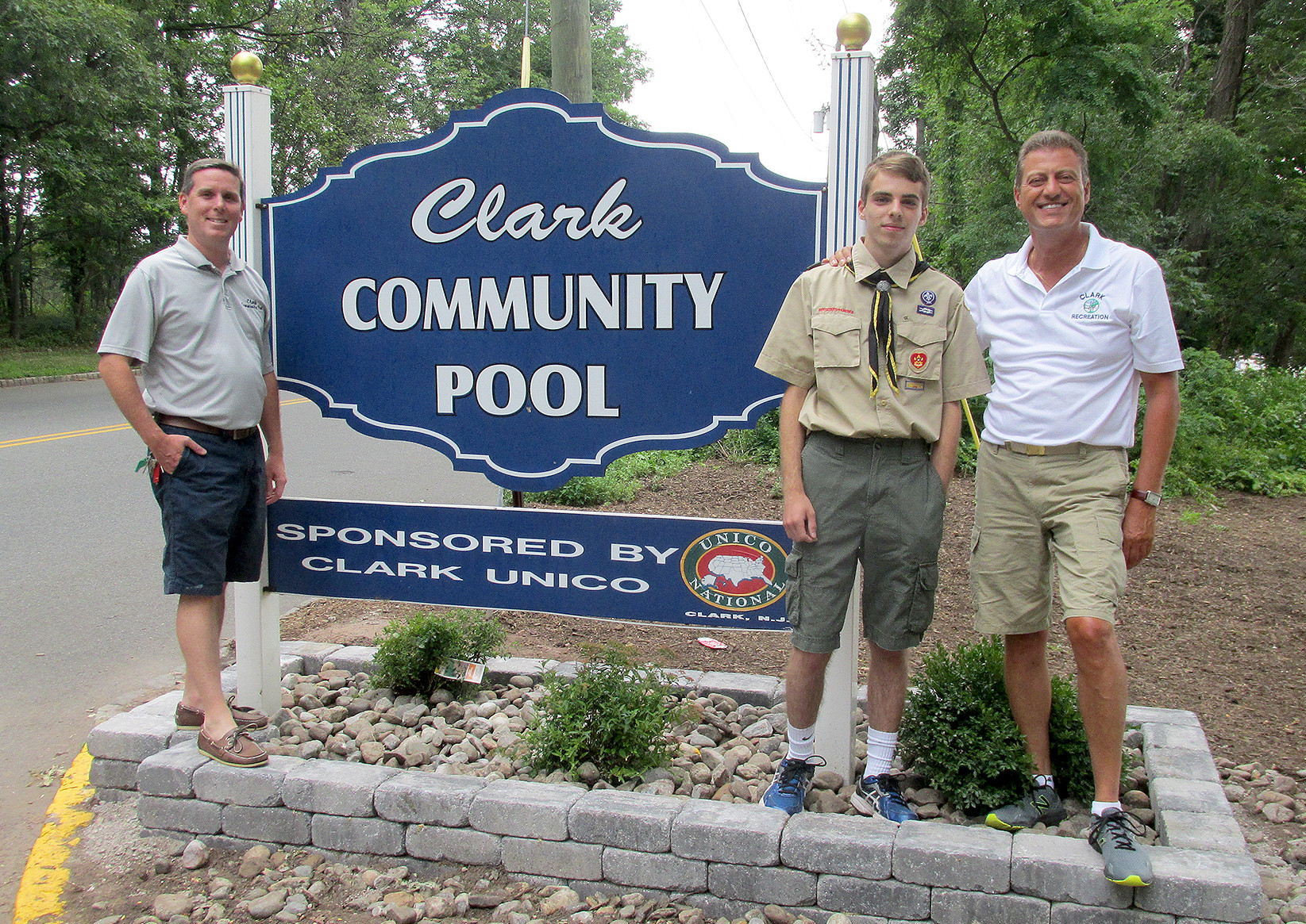 Eagle Scout Project beautifies the Clark Community Pool | Renna Media