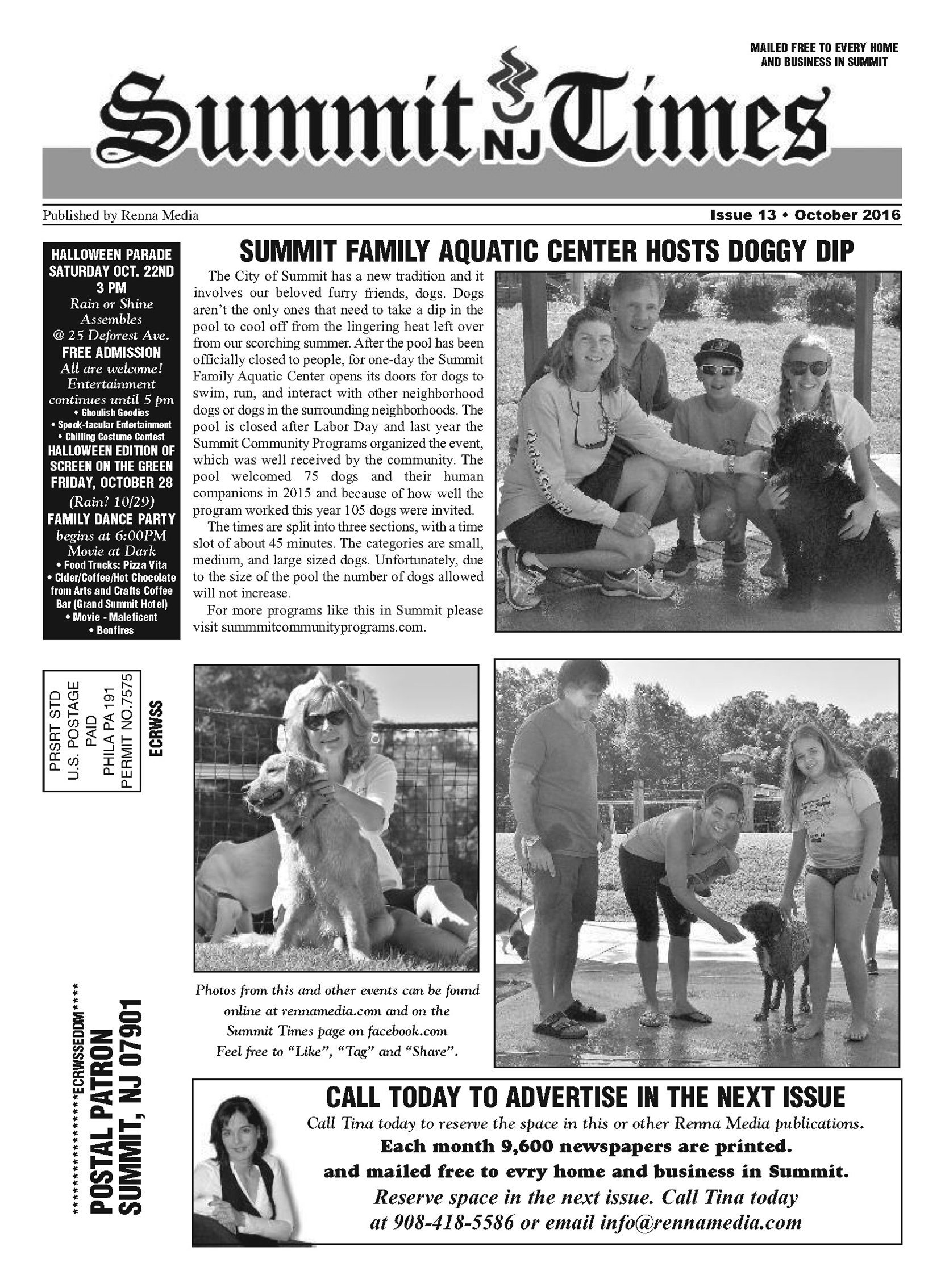 Renna Media | The October 2016 issue of the Summit Times is out.