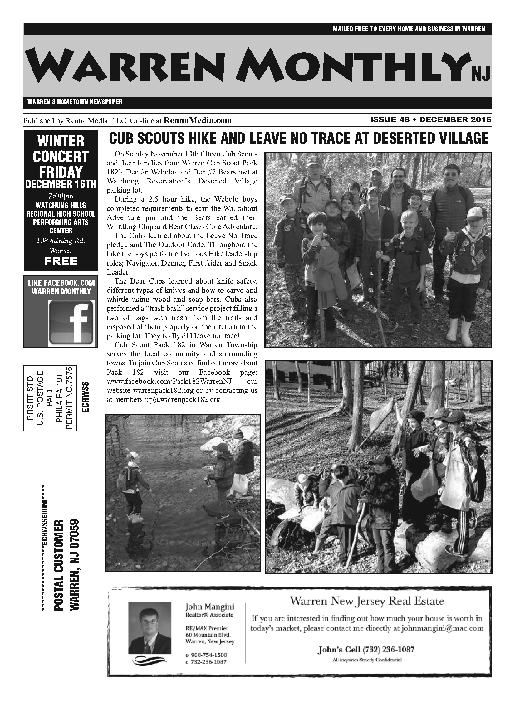 Renna Media | The December 2016 issue of the Warren Monthly is out