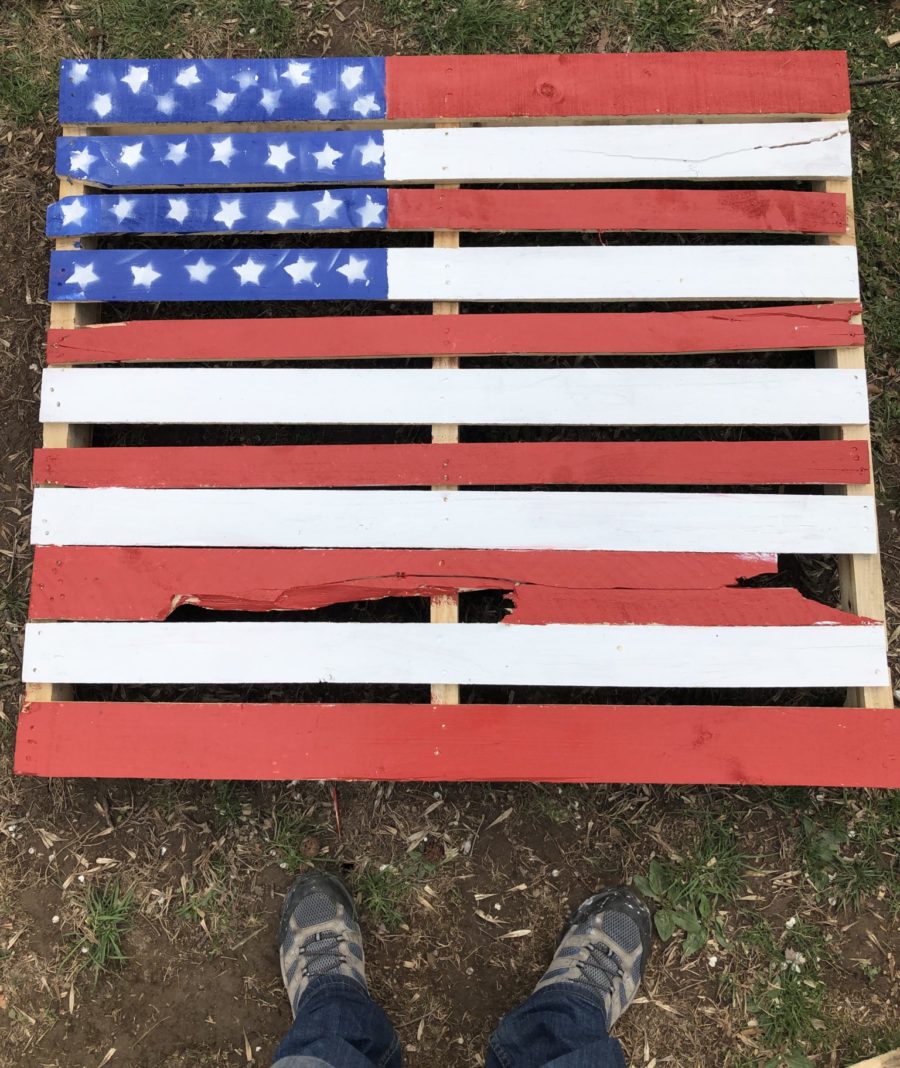 Renna Media | Joe Mindak Paints Pallets to Support Westfield United Fund