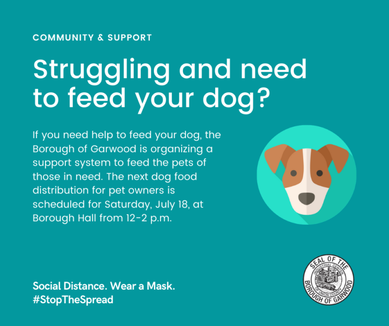 Renna Media | Garwood Borough Dog Food Distribution Program for Pet Owners