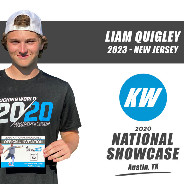 Renna Media | Liam Quigley Selected for Kicking World National Showcase