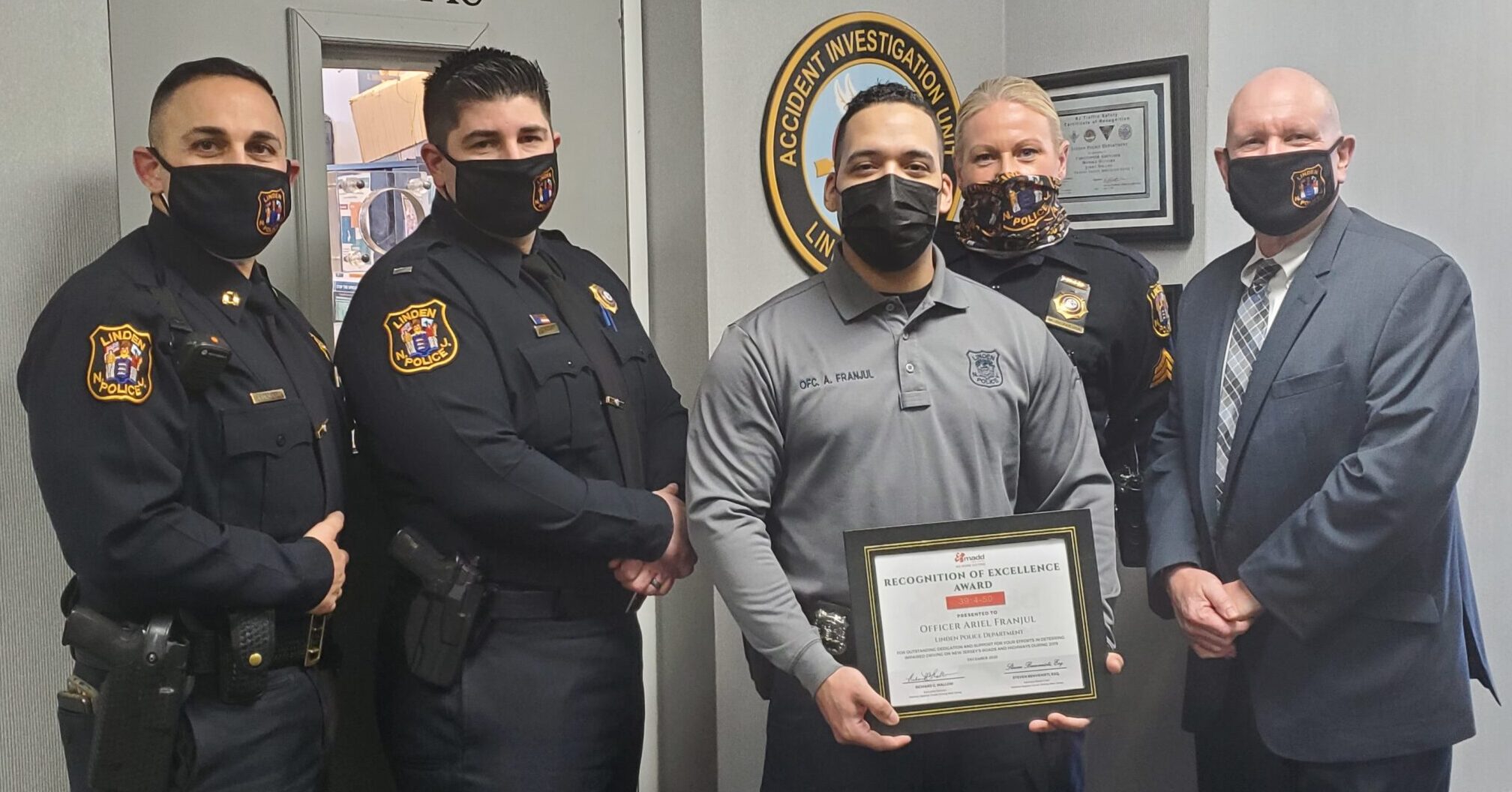 Renna Media | Linden Police Officer Recognized by MADD NJ
