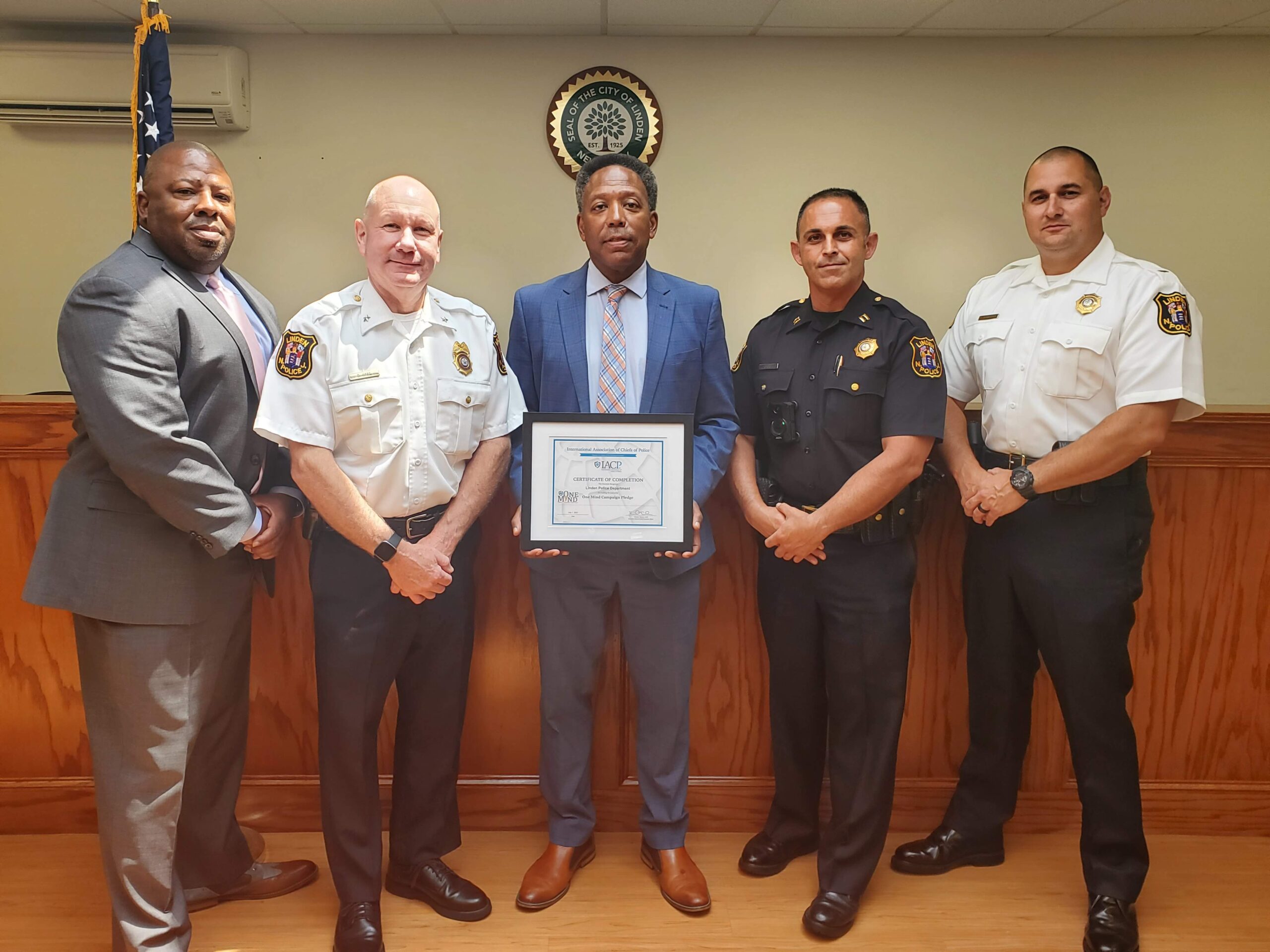 Renna Media | Linden Police One Mind Campaign Pledge