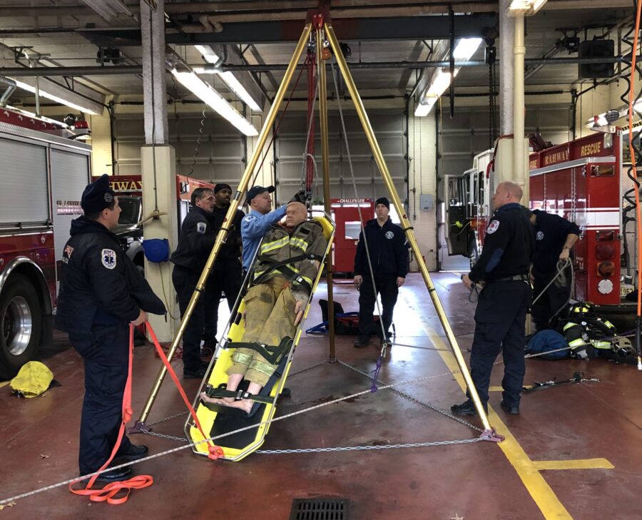 Renna Media | Rahway Fire Department: Rope Rescue Training