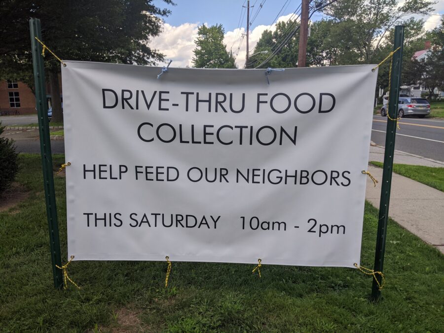 Renna Media | Cranford Drive-Thru Food Collection