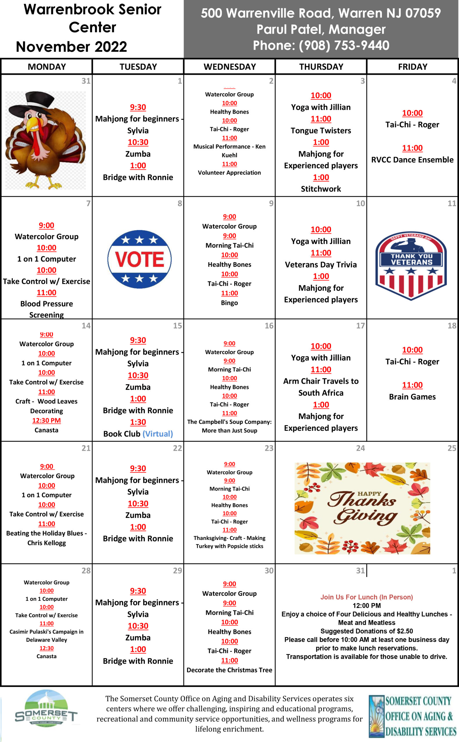 Renna Media | Warrenbrook Senior Center November 2022