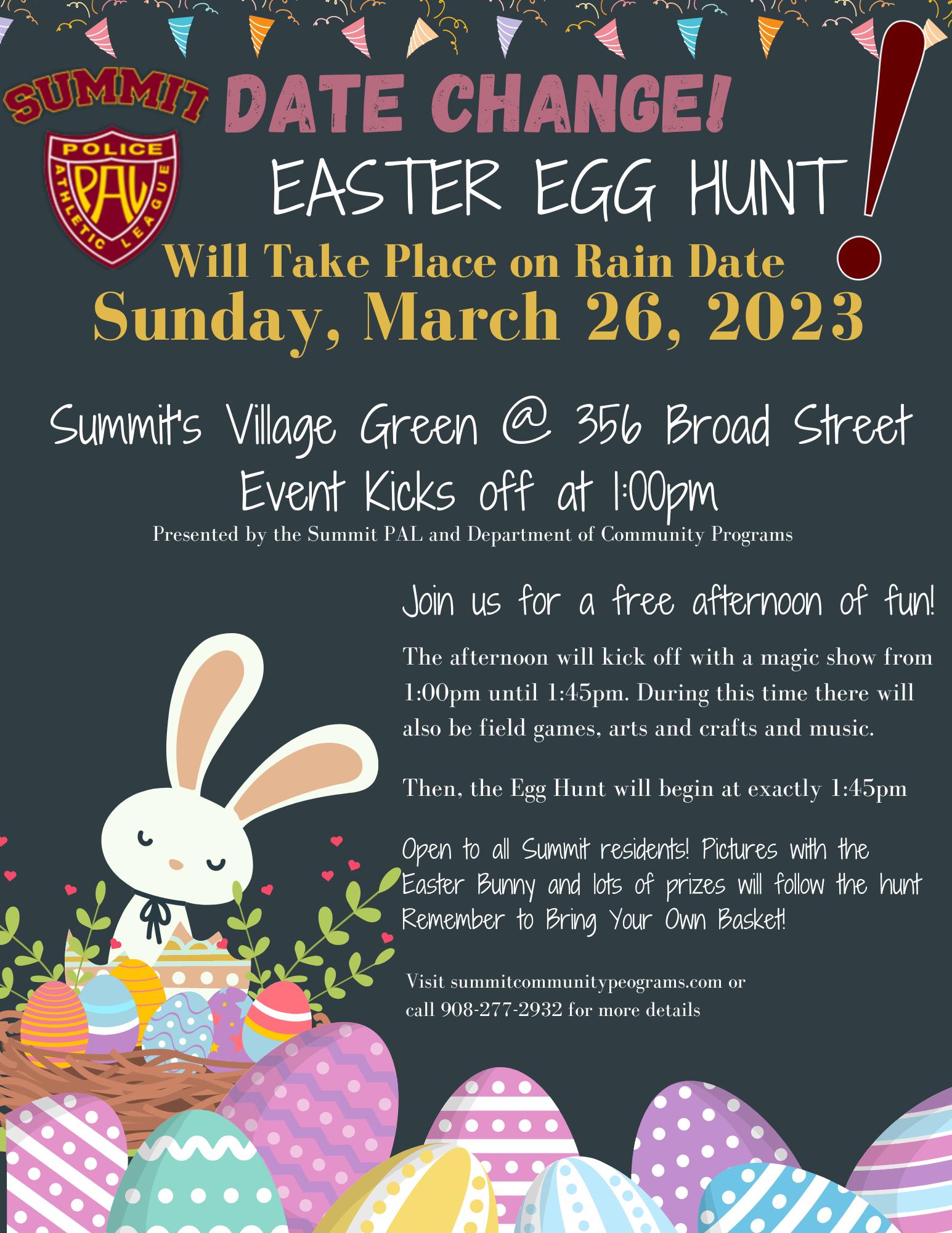 Renna Media | Summit 2023 easter egg hunt postponed