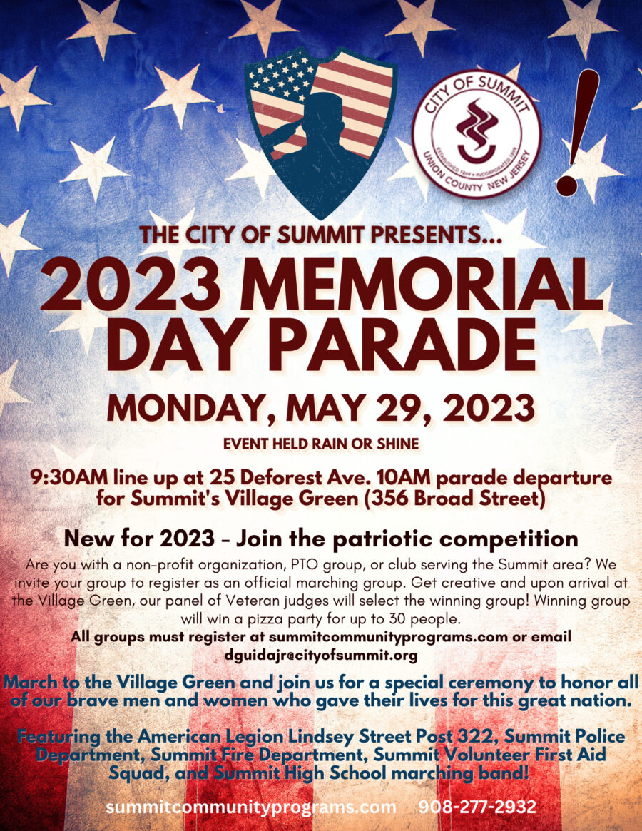 Renna Media | Summit to hold Annual Memorial Day Parade