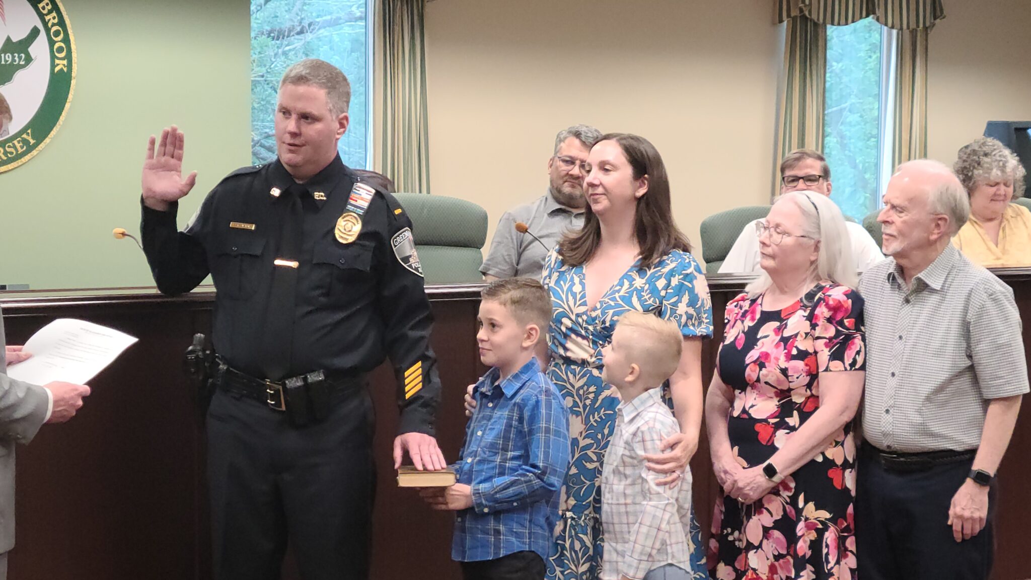 Renna Media | Green Brook Police Officers Sworn In