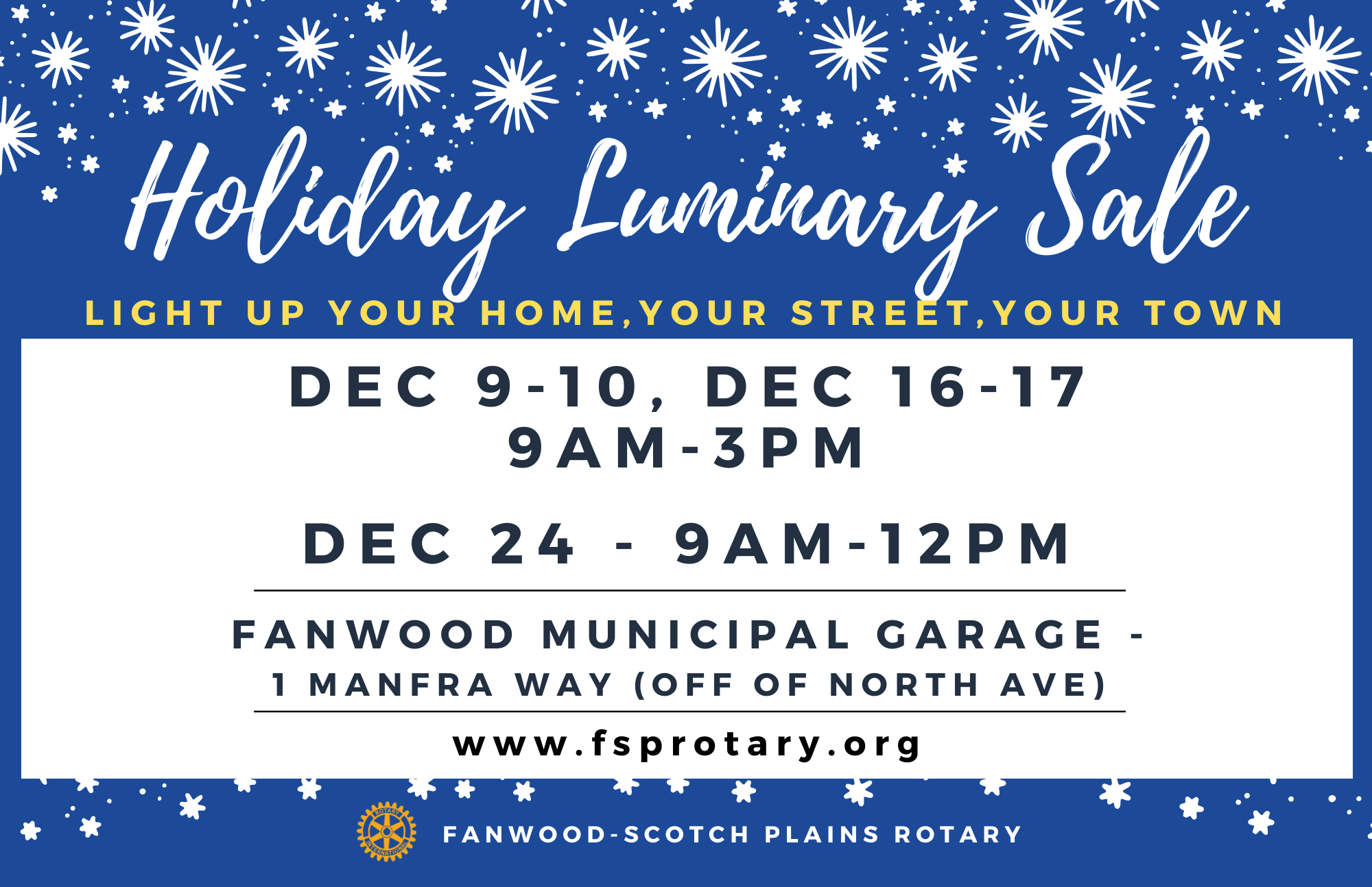 Renna Media | FSP Rotary Holiday Luminary Sale 2023