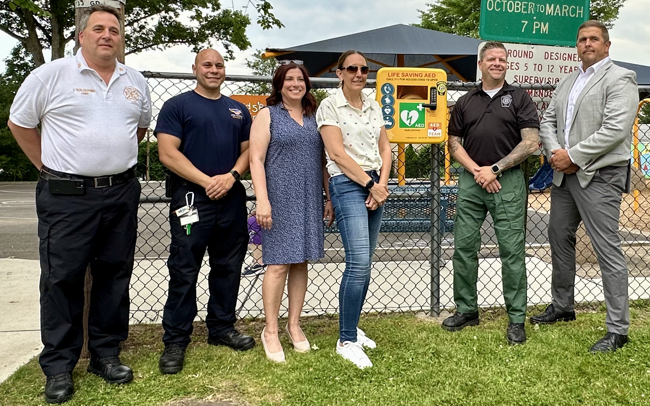 Outdoor-AED-installed-in-Garwood | Renna Media