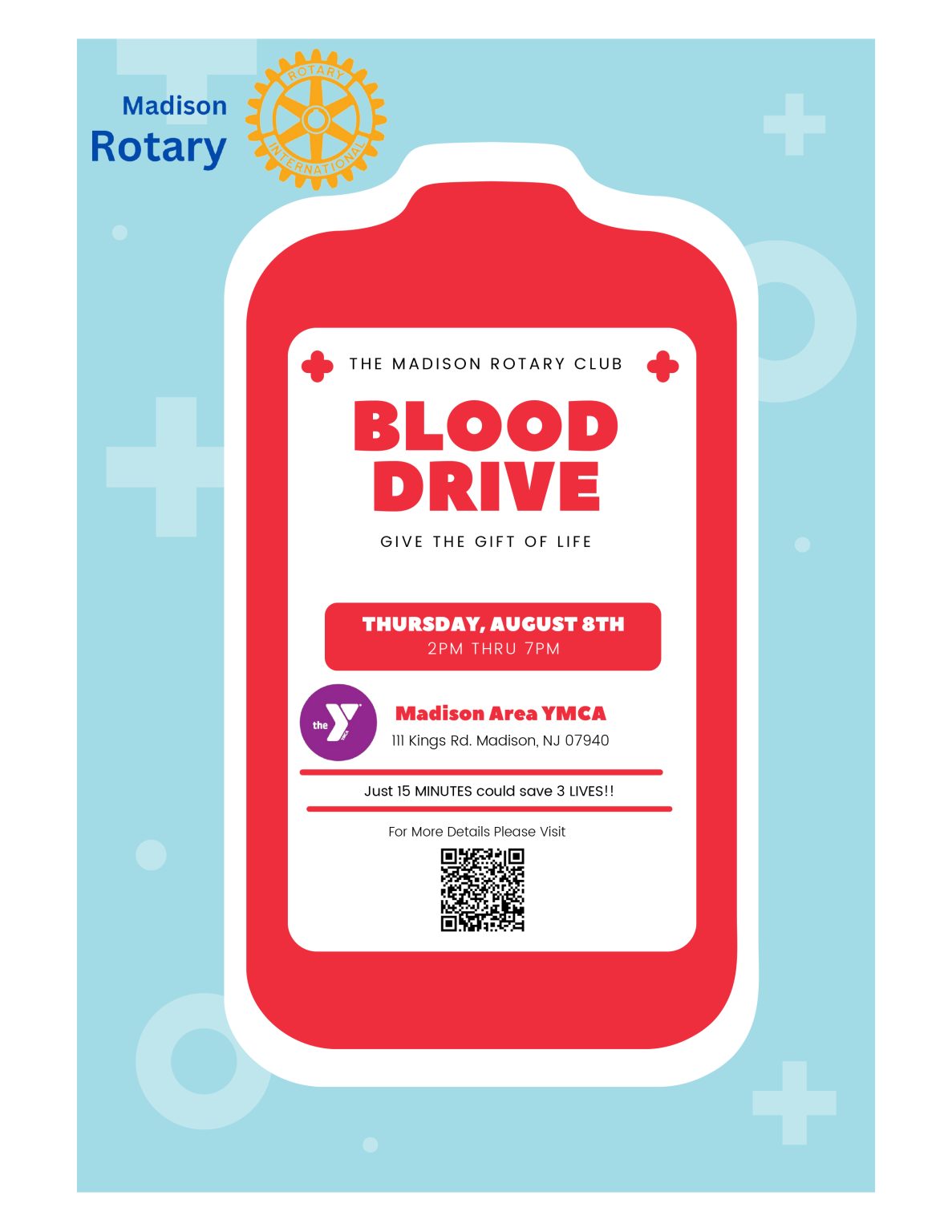 Renna Media | Madison Rotary Club Blood Drive - August 8th